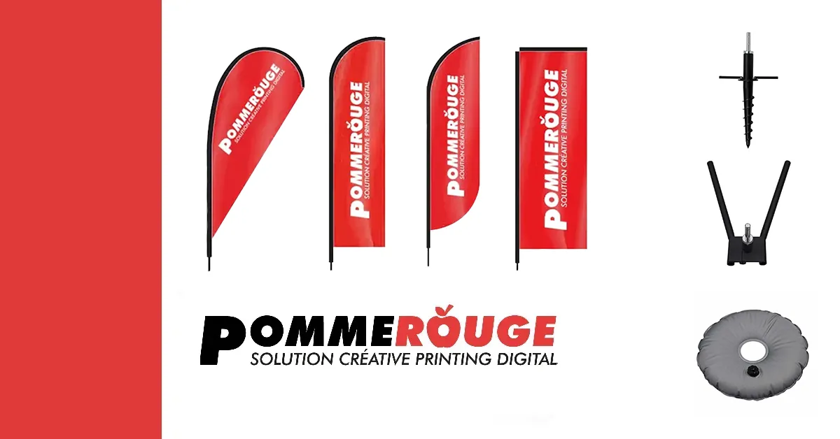 Beach flags / Drapeaux publicitaires pour un impact visuel maximal